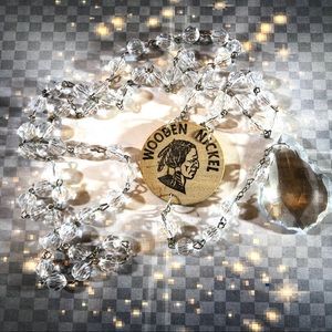 House Of Adornments | Jewelry | Deconstructed Rosary Necklace Clear ...